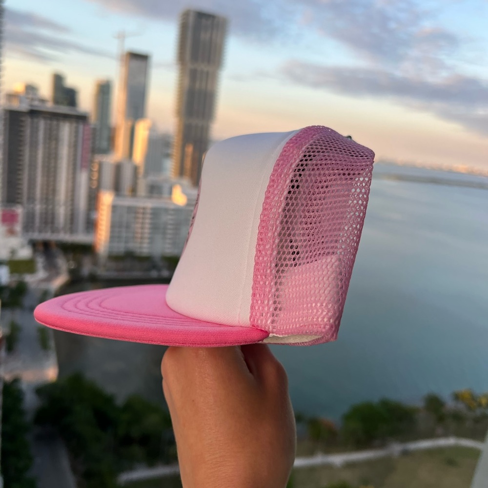 Authentic Pink Chrome Hearts Hat - Gem